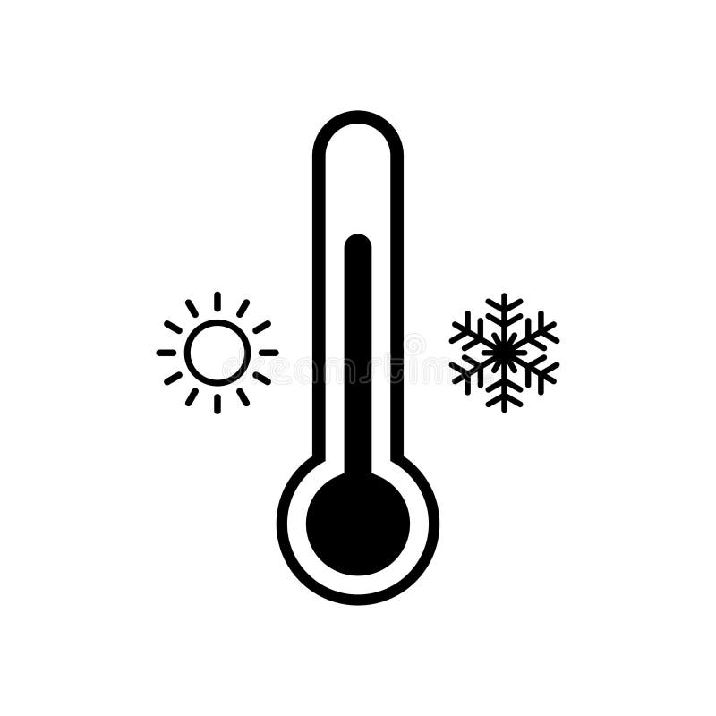 Thermometer Icon. Weather Temperature Thermometer Line Icon ...