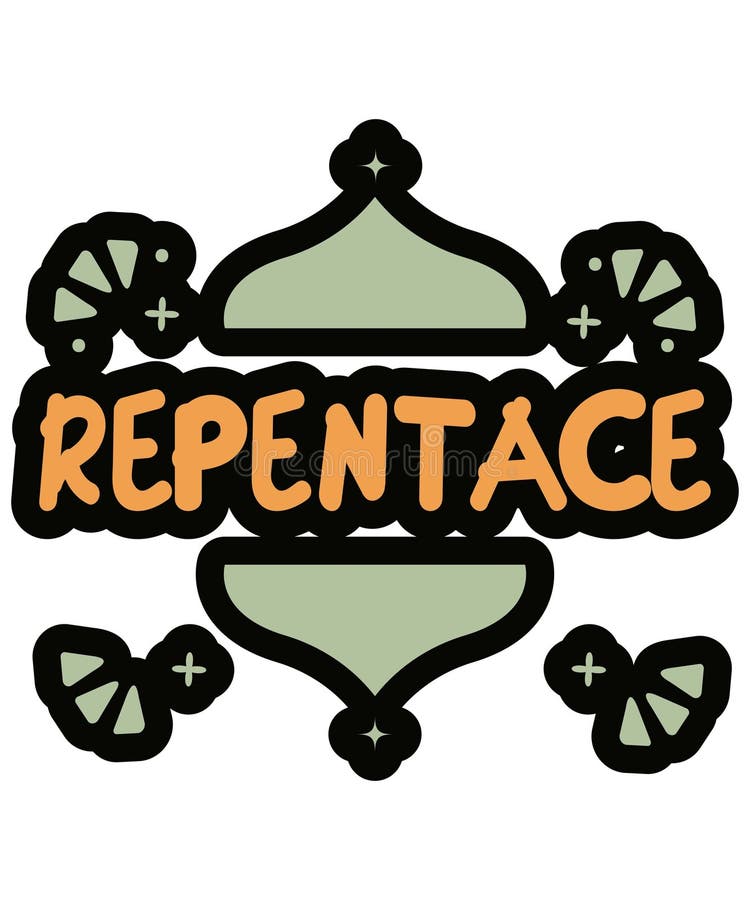 Ramadan Repentance Illustration Stock Illustration - Illustration of ...