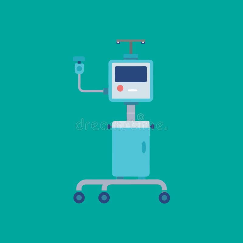 Medical Equipment-Anesthesia Machine Vector Artwork Stock Illustration ...