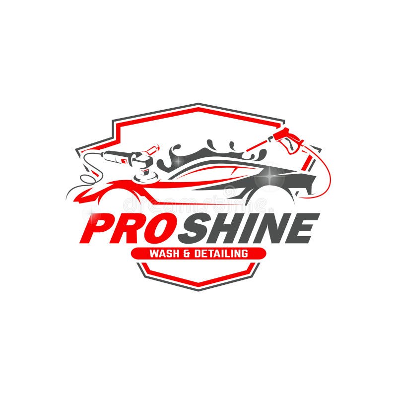 Modern Wash Detailing Logo Solution Logo Vector Stock Illustration ...