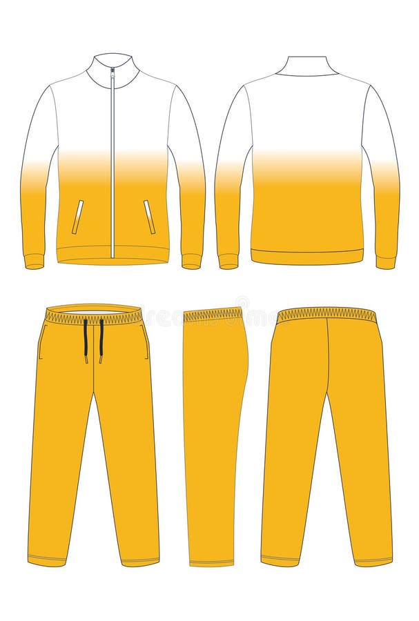 Track Top Track Suit Mock Up Templates Vector Stock Illustration ...