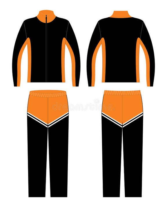 Track Top Track Suit Mock Up Templates Vector Stock Vector ...
