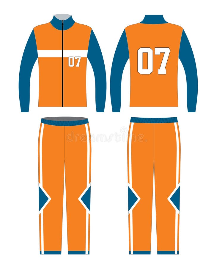 Track Top Track Suit Mock Up Templates Vector Stock Vector ...
