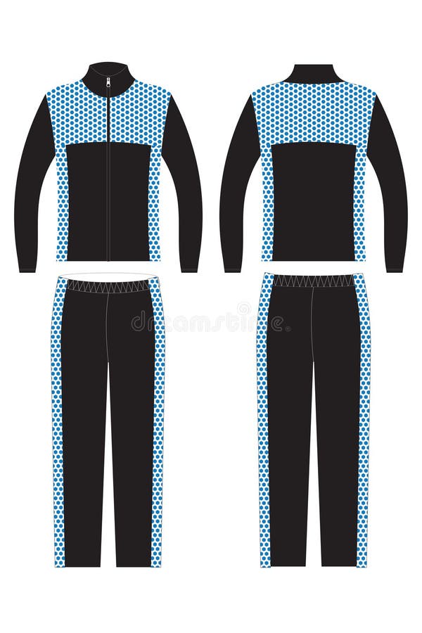 Track Top Track Suit Mock Up Templates Vector Stock Vector ...