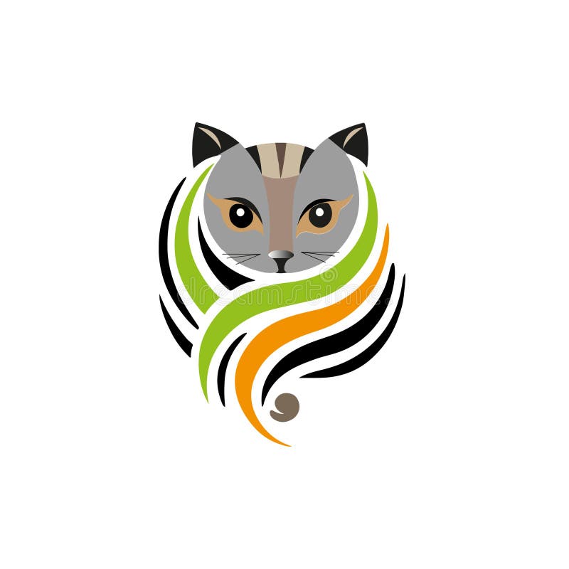 Cat Head Logo Icon Vector . Stock Vector - Illustration of logo, nose ...
