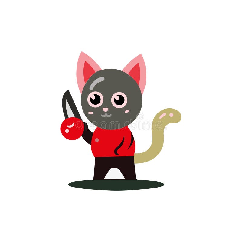 Cartoon Cat Logo Icon Vector . Stock Vector - Illustration of animal ...