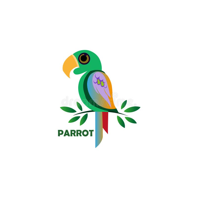 Parrot Bird Logo Icon Vector . Stock Vector - Illustration of animal ...