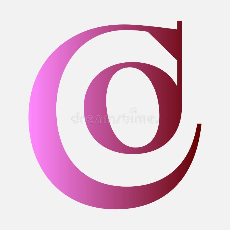 CO Symbol Initial Letter Design Monogram Abstract Logo Stock ...