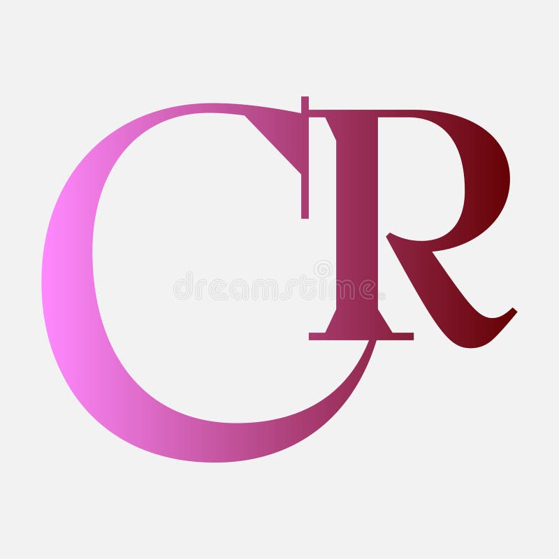 CR Symbol Initial Letter Design Monogram Abstract Logo Stock ...