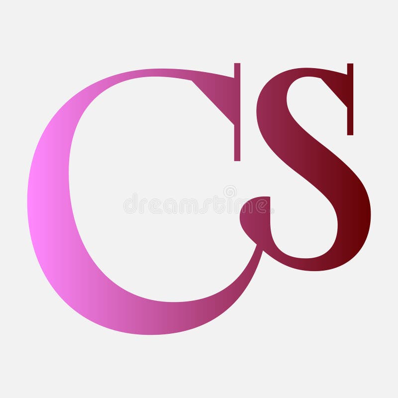 CS Symbol Initial Letter Design Monogram Abstract Logo Stock ...
