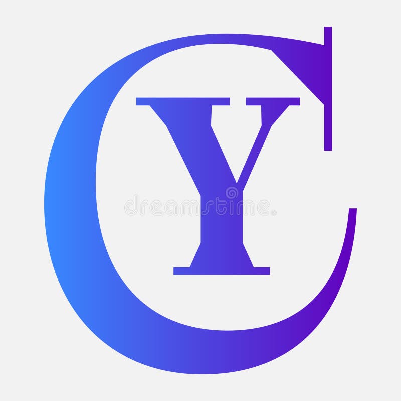 CY Symbol Initial Letter Design Monogram Abstract Logo Stock ...
