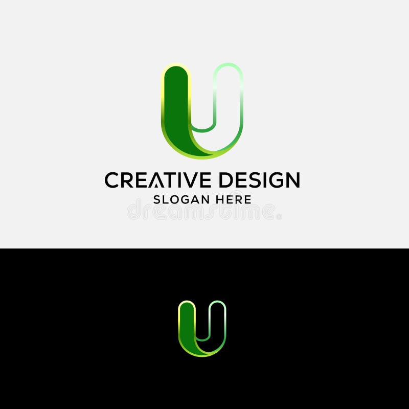 U Symbol Initial Letter Design Monogram Abstract Logo Stock Image ...