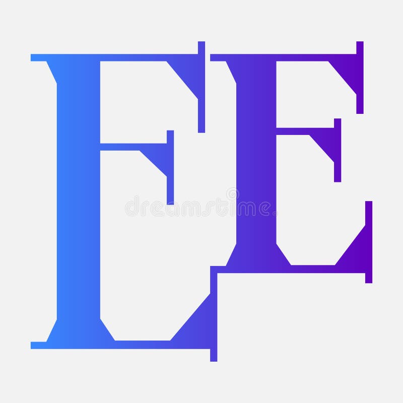 EE Symbol Initial Letter Design Monogram Abstract Logo Stock ...