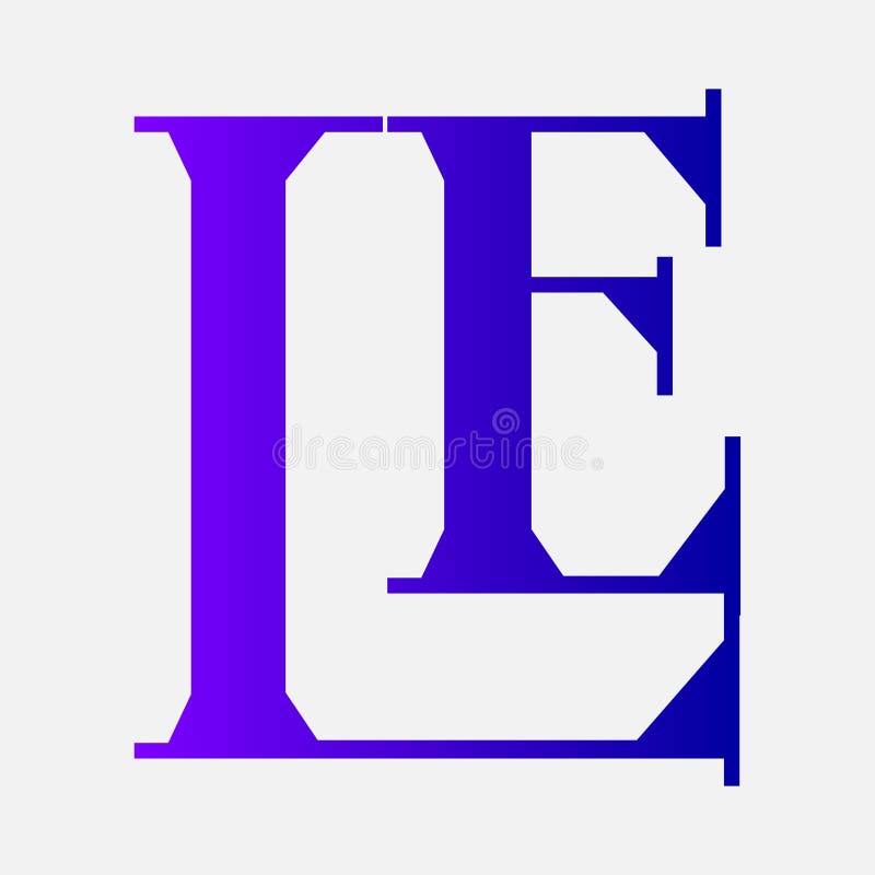 Le Symbol Initial Letter Design Monogram Abstract Stock Vector ...