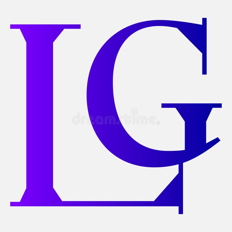 Lg Symbol Initial Letter Design Monogram Abstract Logo Stock ...
