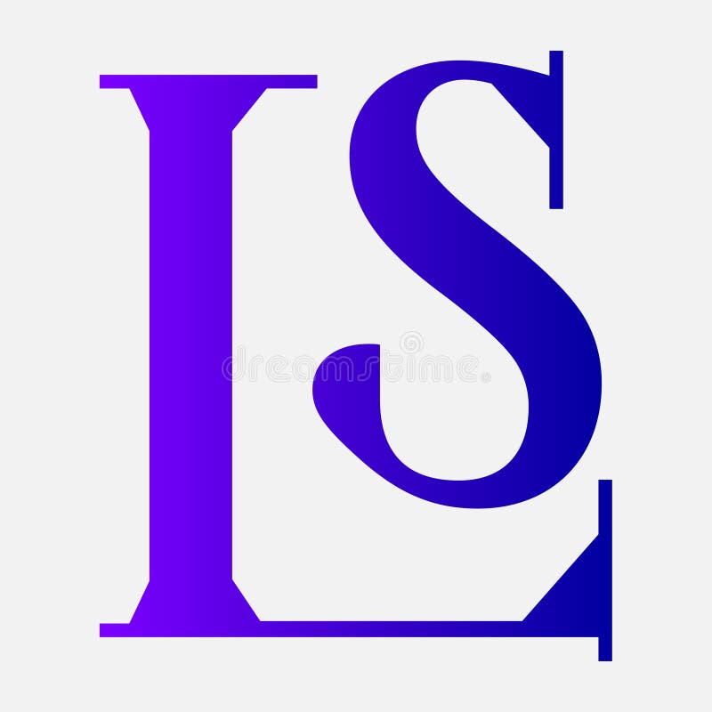 Ls Symbol Initial Letter Design Monogram Abstract Logo Stock ...