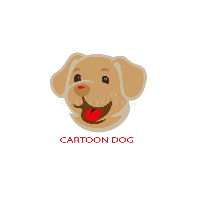 Cartoon Dog Logo Icon Vector . Stock Vector - Illustration of head ...
