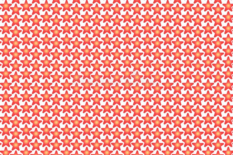 The Five-star Pattern is Red with Yellow Gradient in the Middle. Stock ...