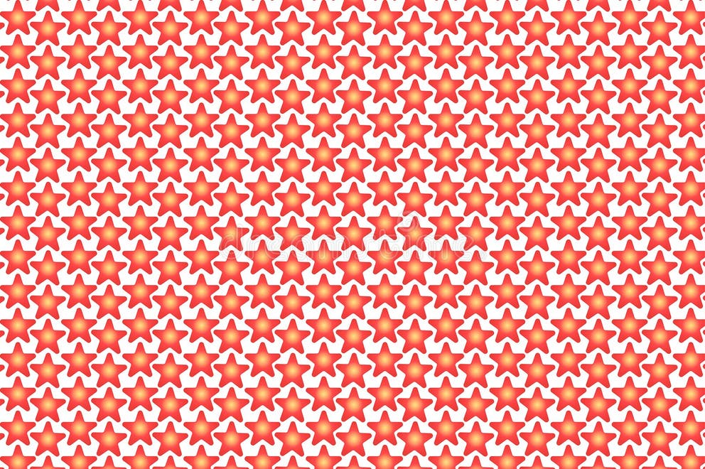 The Five-star Pattern is Red with Yellow Gradient in the Middle. Stock ...
