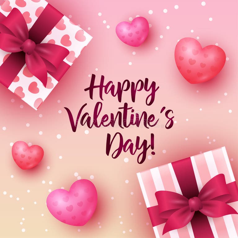 Romantic Valentine S Day Greeting Card Design, Valentine S Day Design ...