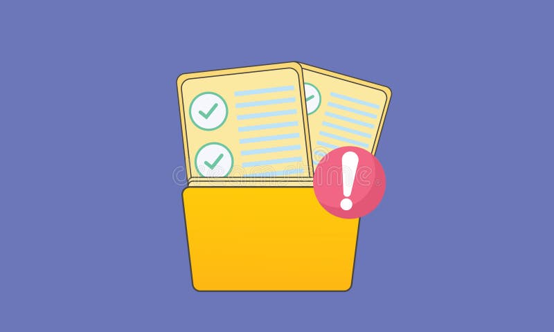 Folder and Paper for Management Multimedia. Stock Vector - Illustration ...