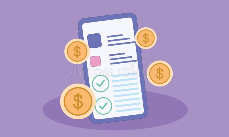 Money Payment Transfer Money System Online Payment Icon Concept. Stock ...