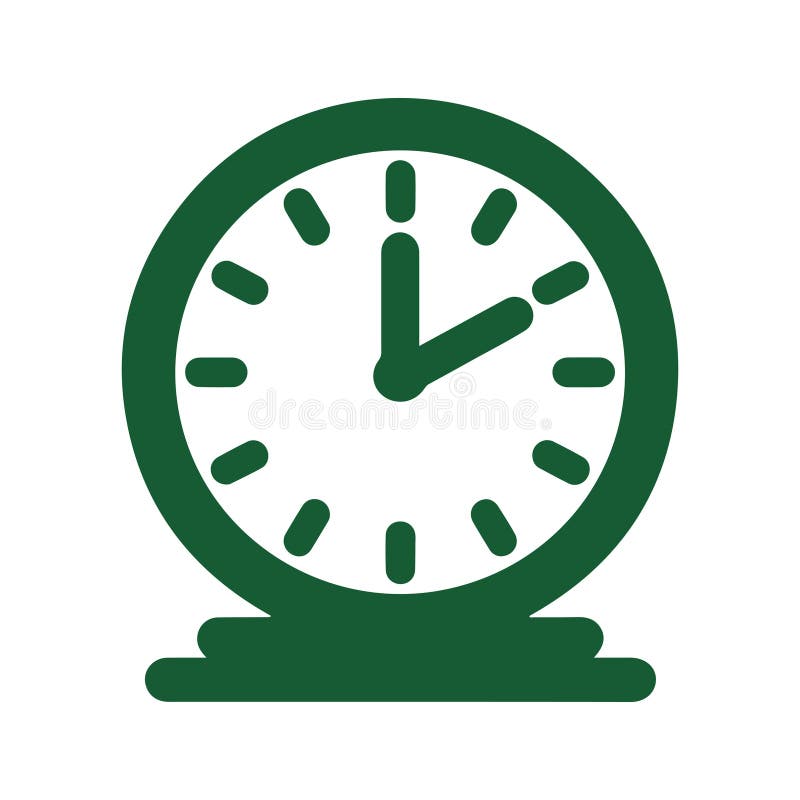 Abstract Clock Silhouette Vector Art Design Stock Vector - Illustration ...