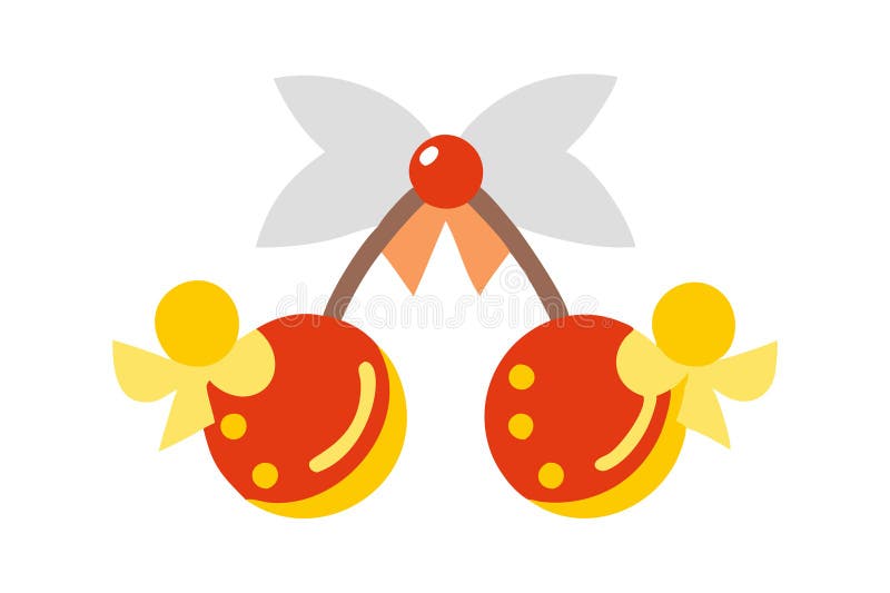 Cherry with Bow Retro Coquette Cherries Vector Art Stock Vector ...