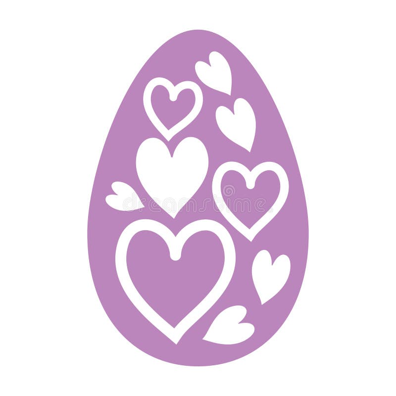 Heartful Easter Egg Design Stock Illustrations – 2 Heartful Easter Egg ...