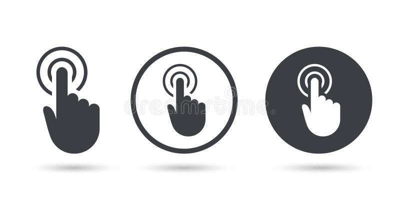 Hand Cursor Sign Icon. Hand Pointer Symbol Stock Illustration ...