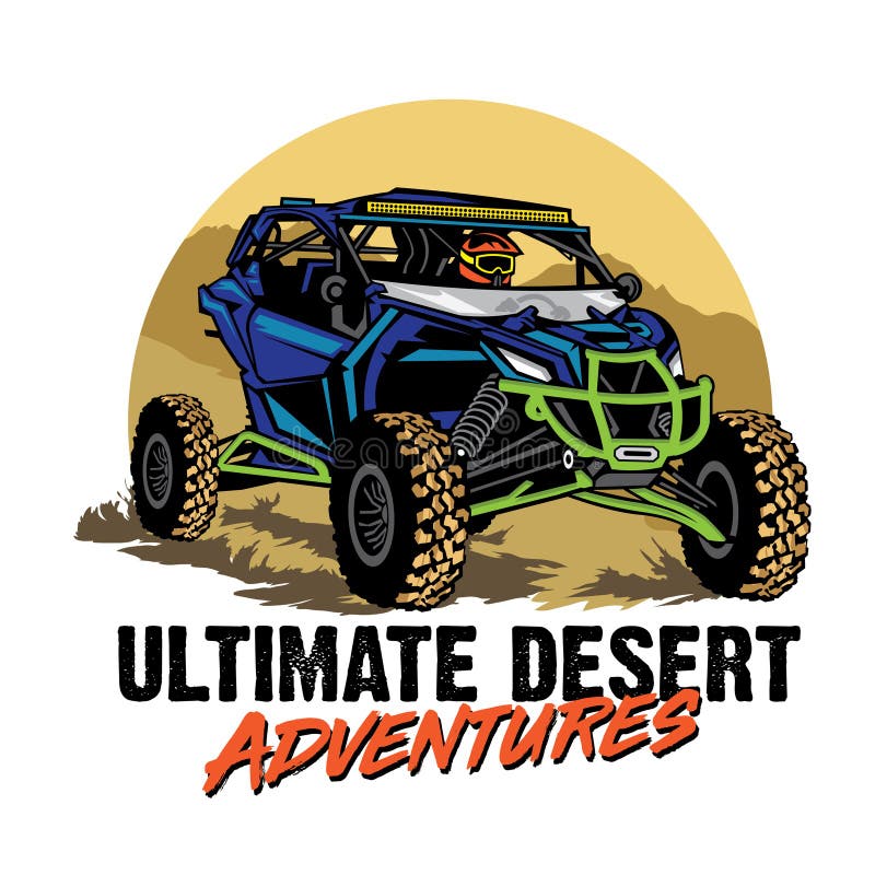 UTV Buggy Extreme Adventure Race Sport Vector Illustration Design Stock ...