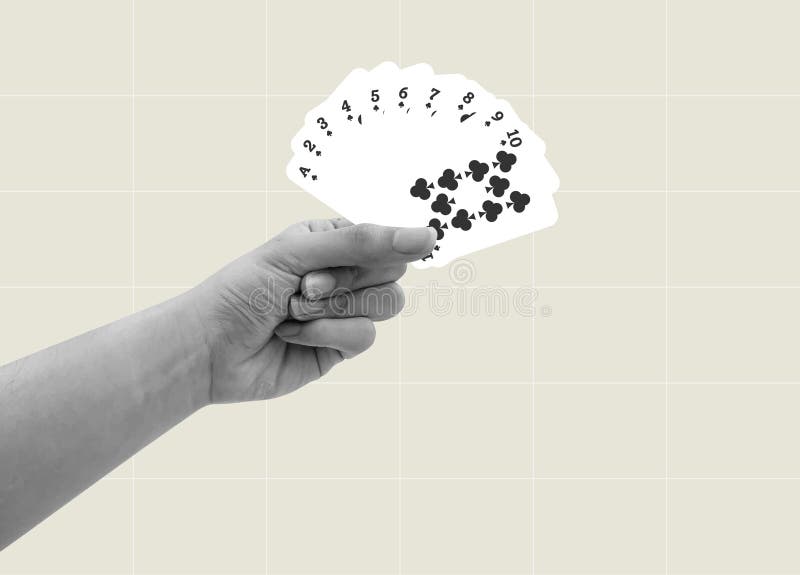 Hand Holding Royal Flush Cards Cartoon Stock Photos - Free & Royalty ...