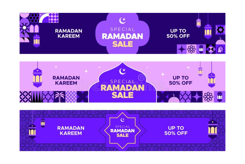Ramadan Sale Up To 50 Off. Special Ramadan Offer Web Banner Stock ...