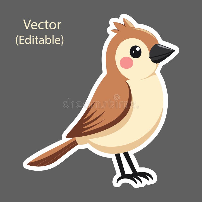 Stylized Bird Vector Icons in Black and White. Minimalistic Bird ...