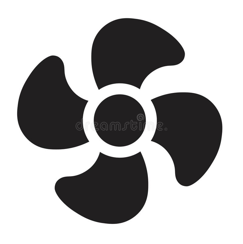 Fan Icon. Ventilator, Propeller, Cooler, Conditioner Stock Vector ...