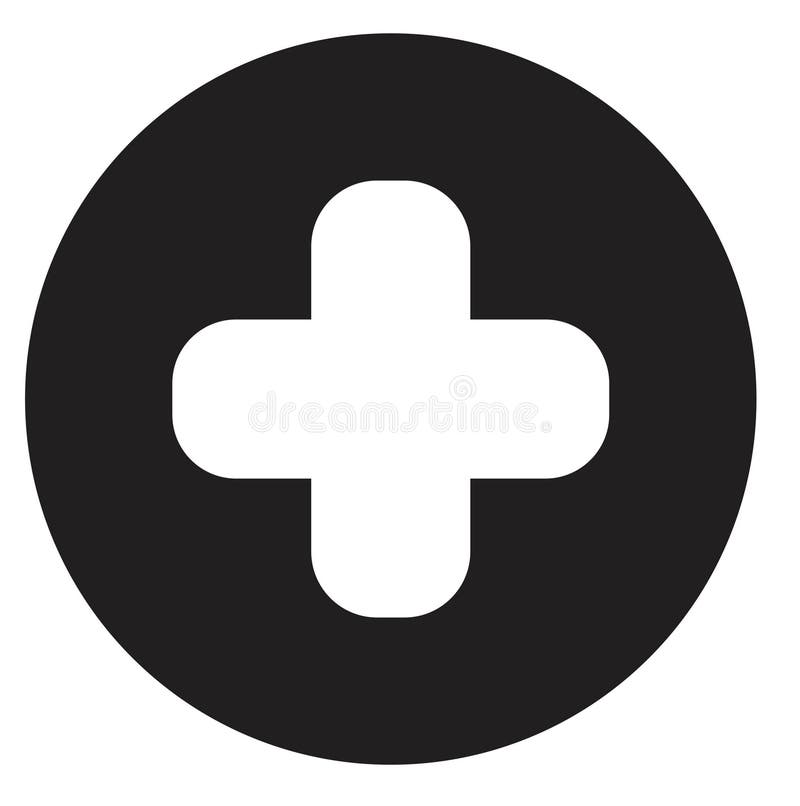 Plus icon stock vector. Illustration of hospital, element - 360315792