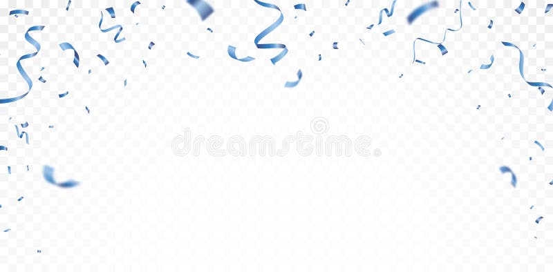 Blue Confetti Award Celebration. Birthday, Holiday, Advertising and ...