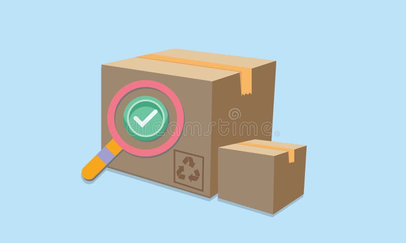 Tracking Parcel in Cardboard Box. Order Delivery Confirmation. Track ...