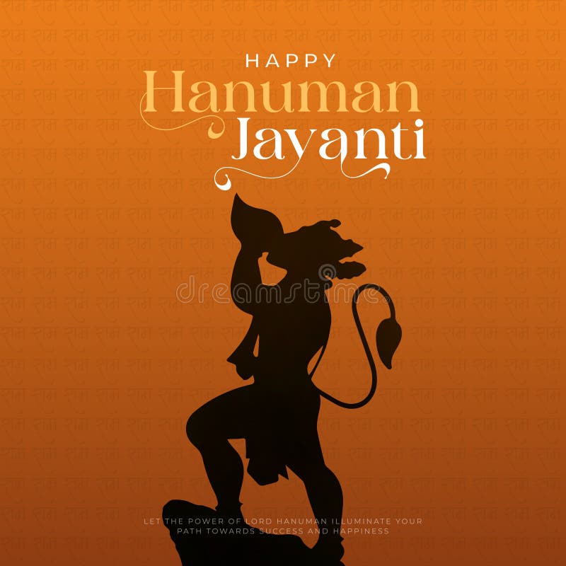 Happy Hanuman Jayanti Greeting, God Hanuman Background Design. a Hindu ...