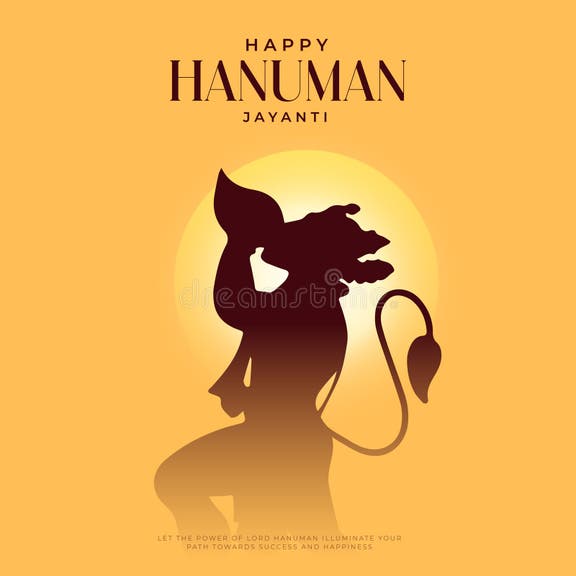 Happy Hanuman Jayanti Greeting, God Hanuman Background Design. a Hindu ...