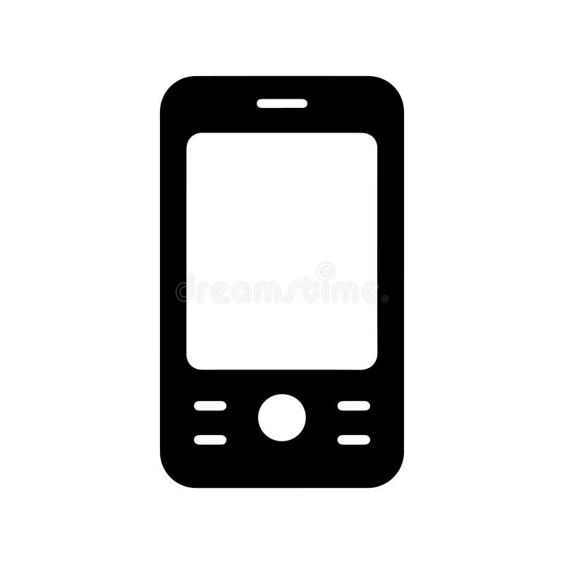High-Quality Phone Vector Outline Stock Vector - Illustration of number ...