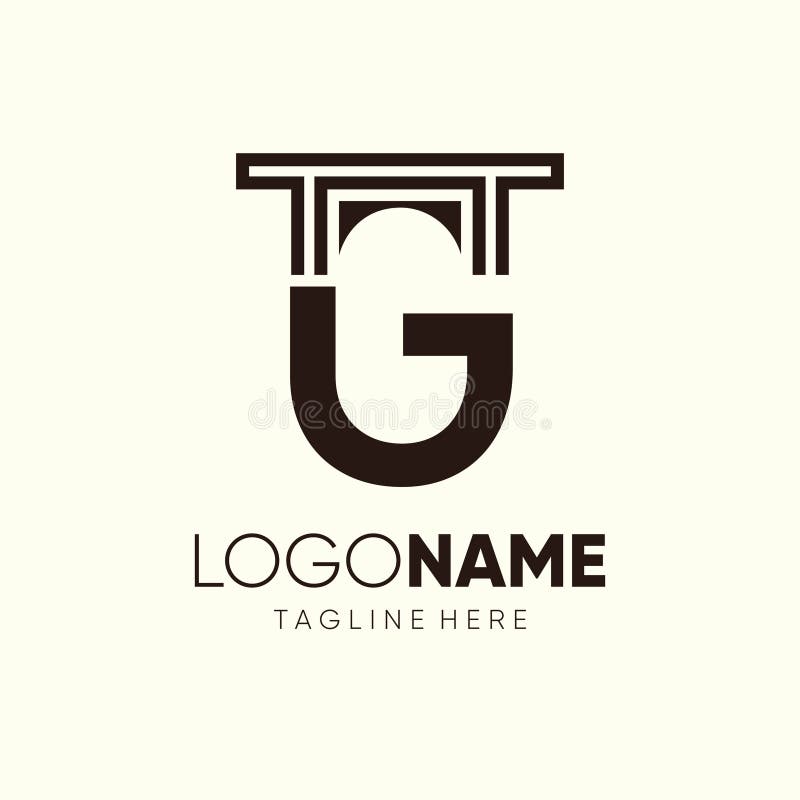 Letter G Table Furniture Logo Design Vector Icon Graphic Emblem Symbol ...