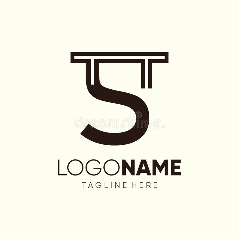Letter S Table Furniture Logo Design Vector Icon Graphic Emblem Symbol ...