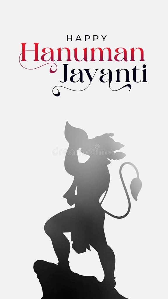Happy Hanuman Jayanti Greeting, God Hanuman Background Design. a Hindu ...