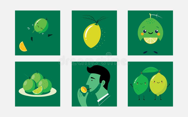 Ultimate Lime Vector Pack for Creative Design Projects Stock Vector ...