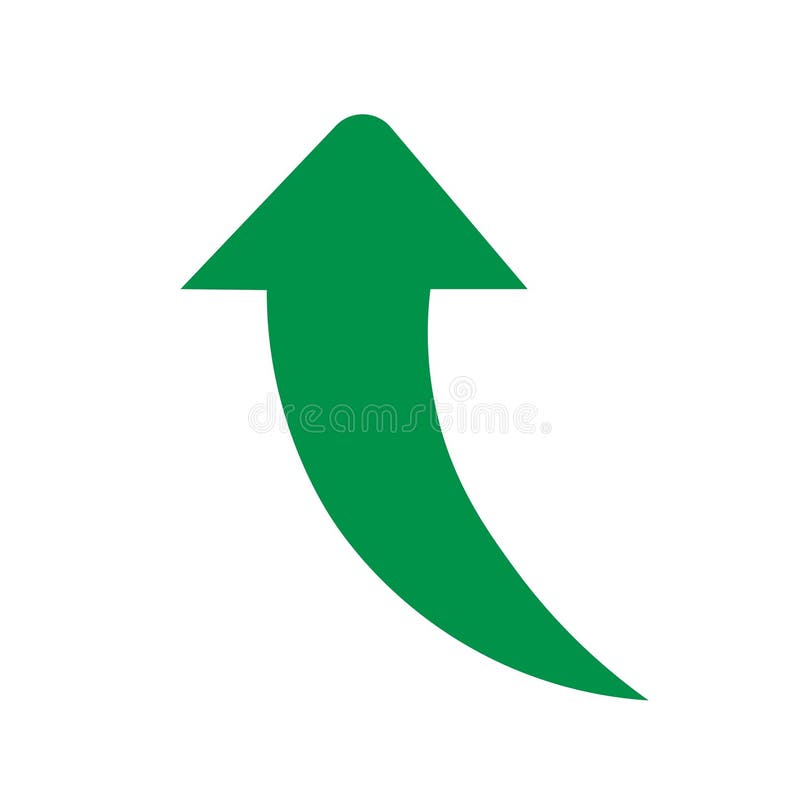 Green arrow icon stock vector. Illustration of design - 361144509