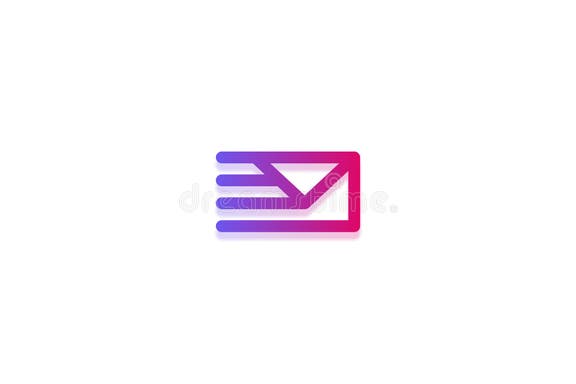 Fast Mail Delivery Logo with Modern Gradient Design Stock Vector ...