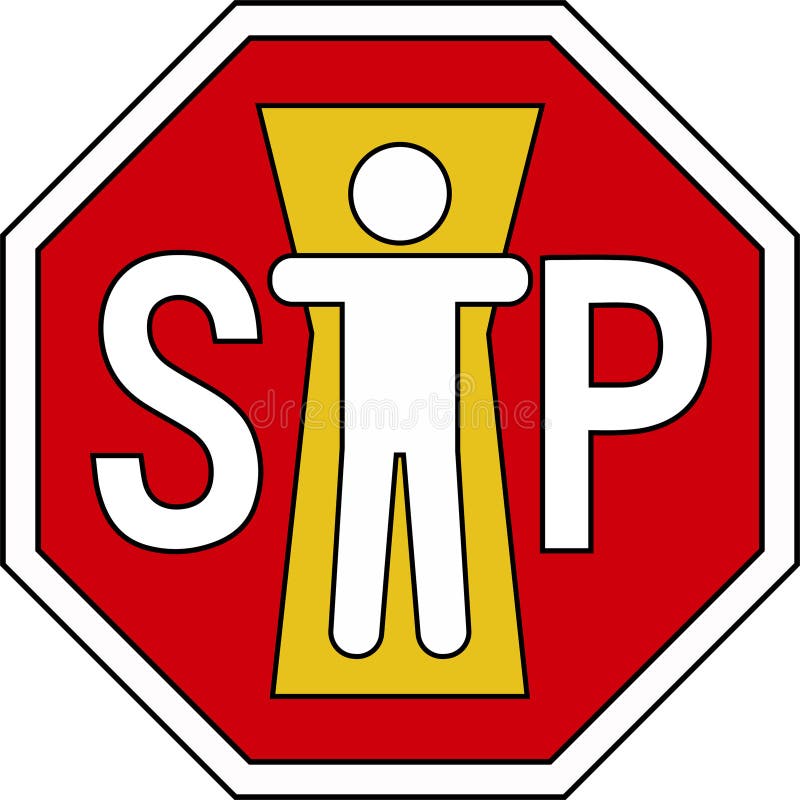 Traffic Red Stop Sign Vector Illustration, Isolated Pure White. EPS ...