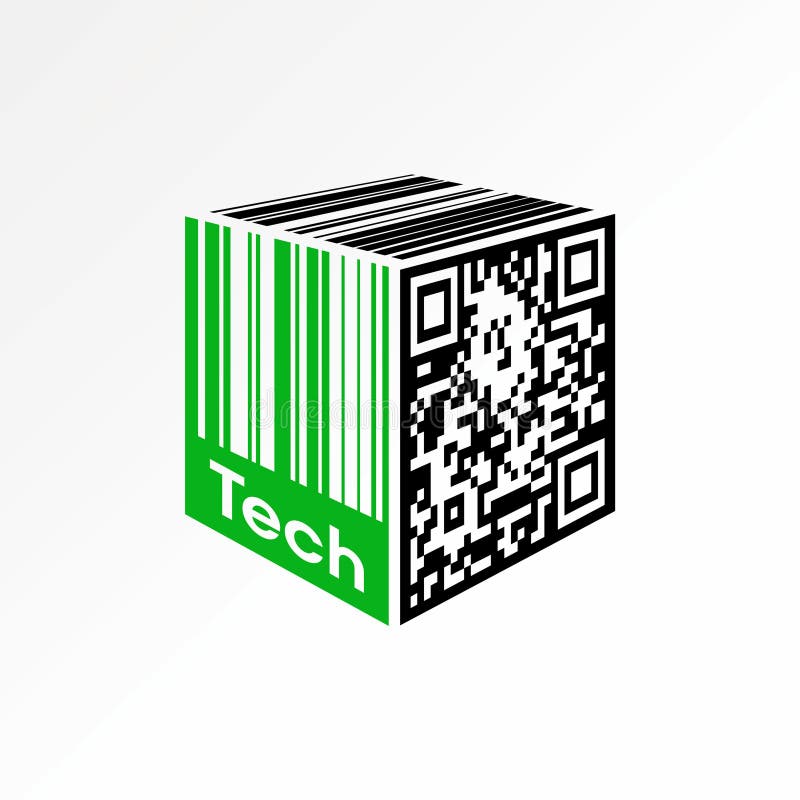 Qr Code Barcode Label 3D Tech Ecommerce Digital Scanning Check Factory ...