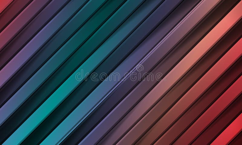 Colorful Diagonal Stripes Pattern. Stylish Abstract Geometric Striped ...